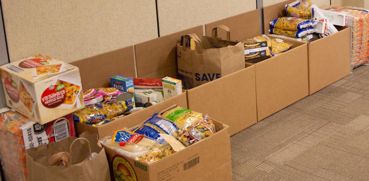 Plugable Employees Gather a Mountain of Food in Drive to Support Local ...