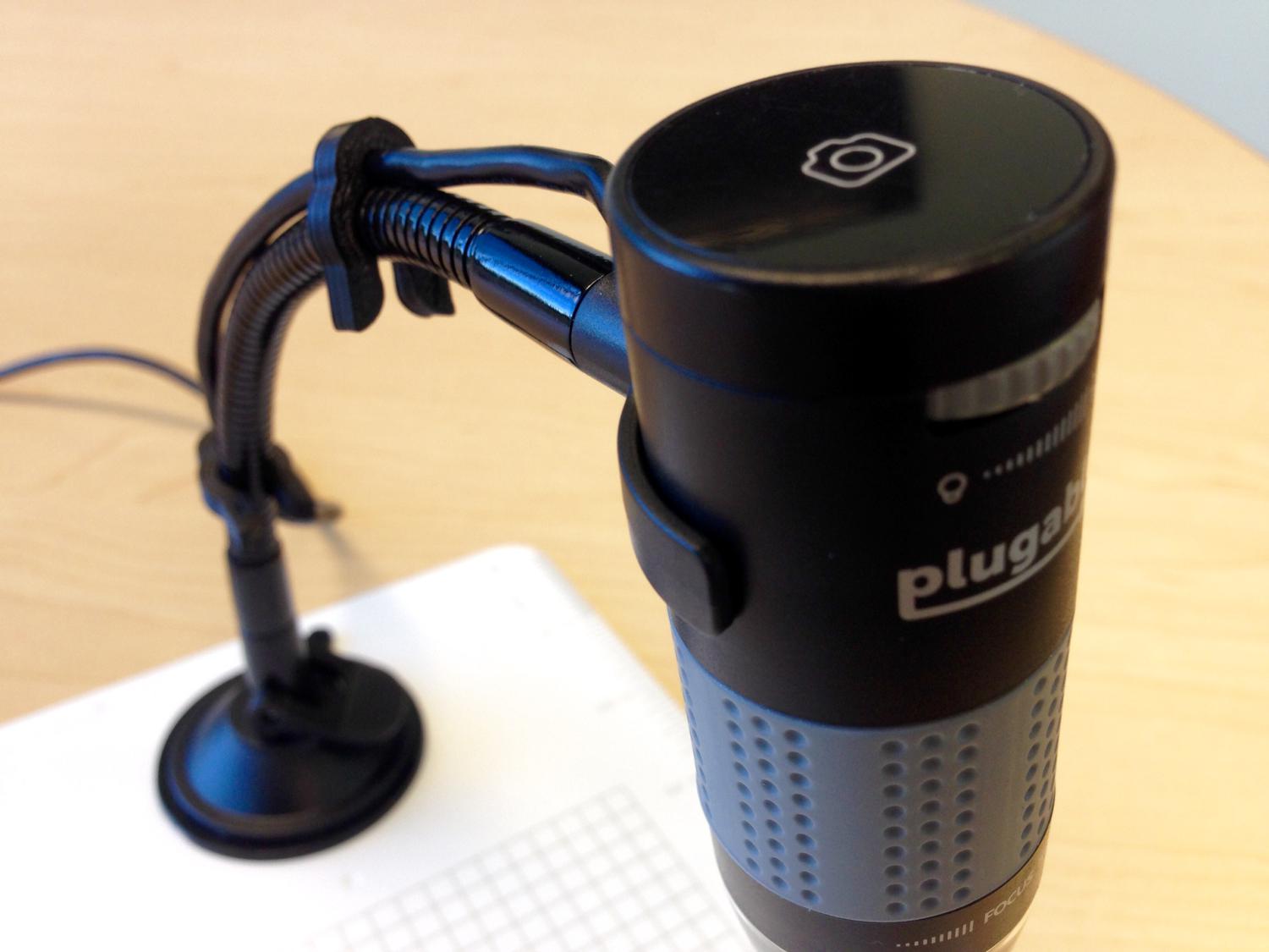 Robust and Adjustable Stand for Plugable’s 250X USB Microscope ...
