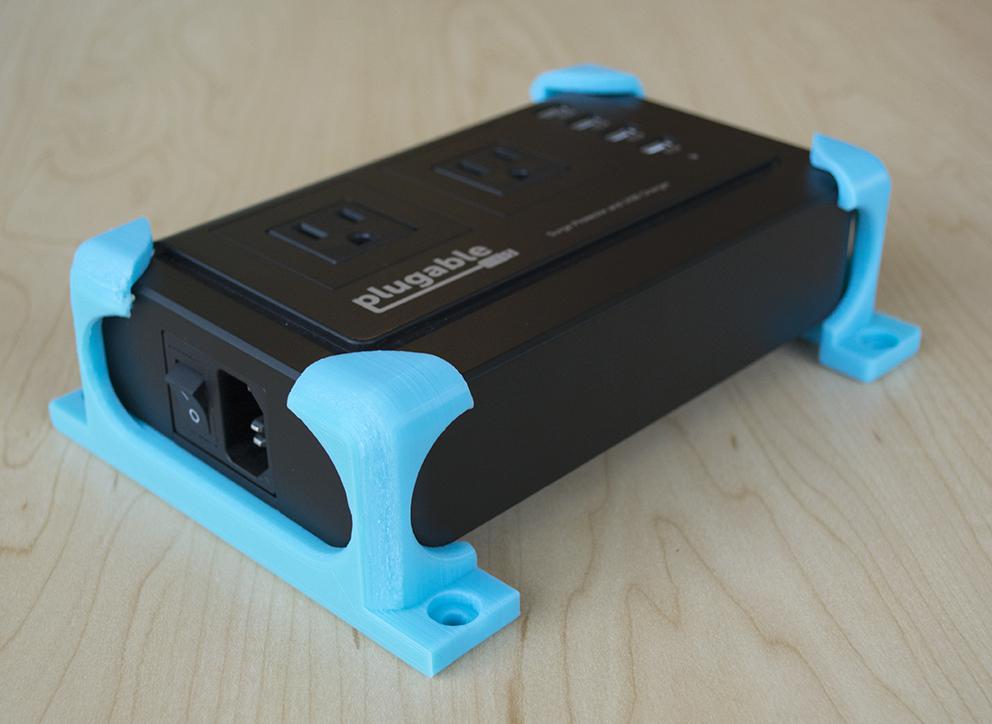 3D Printed Bracket for Desktop Powerstrip ~ Plugable Technologies