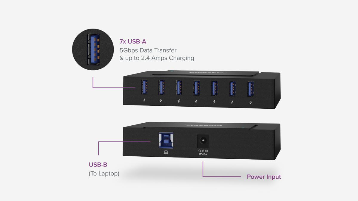 Our New USB 3.0 and USB-C 7-Port Hub Really Stacks Up ~ Plugable ...