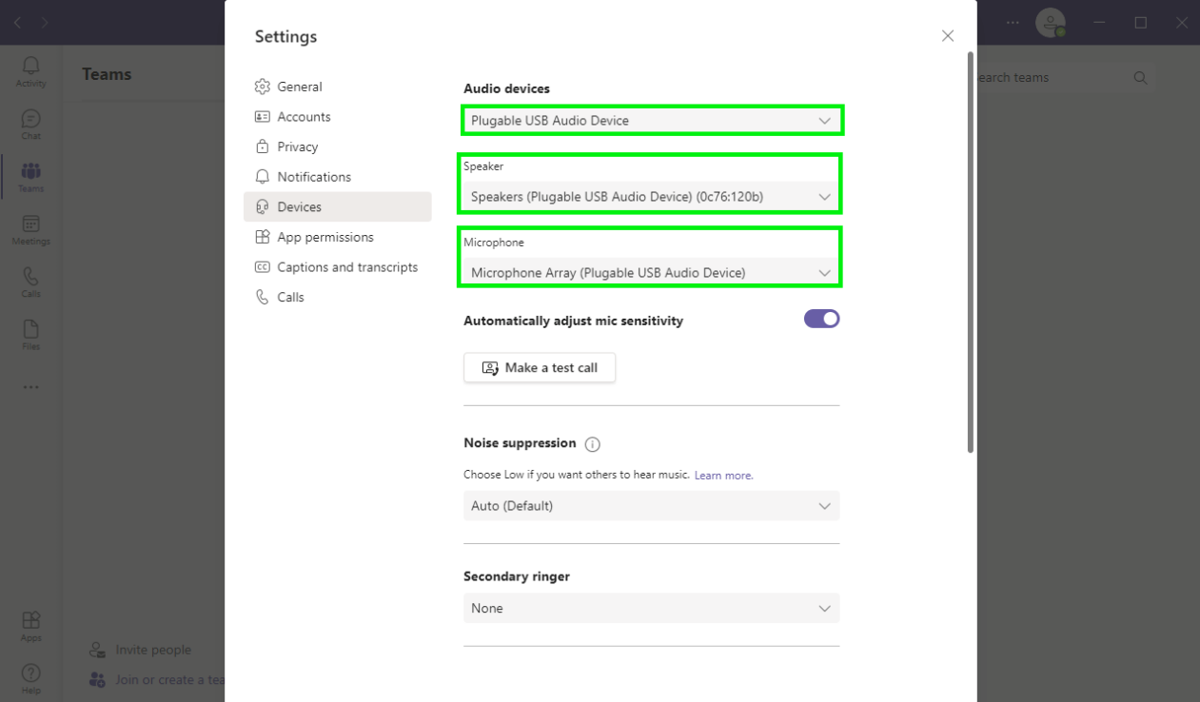 How do I use the Plugable USB Audio Adapter with my meeting app ...