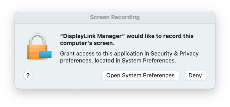 DisplayLink Manager App Installation Instructions for macOS 11 or macOS ...