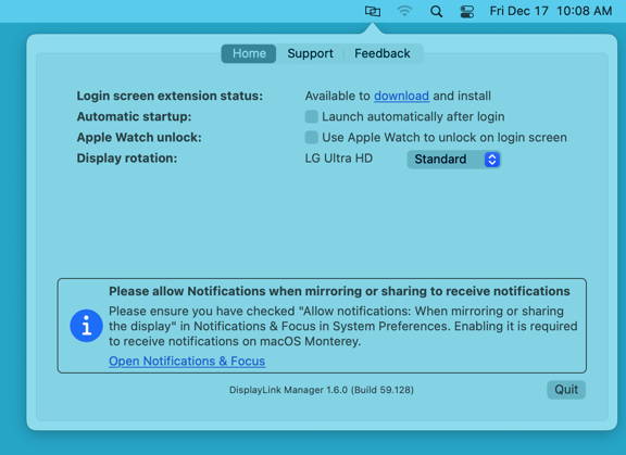 DisplayLink Manager App Installation Instructions for macOS 11 or macOS ...