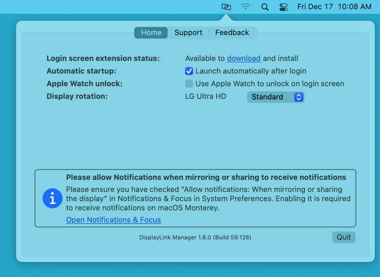 DisplayLink Manager App Installation Instructions for macOS 11 or macOS ...