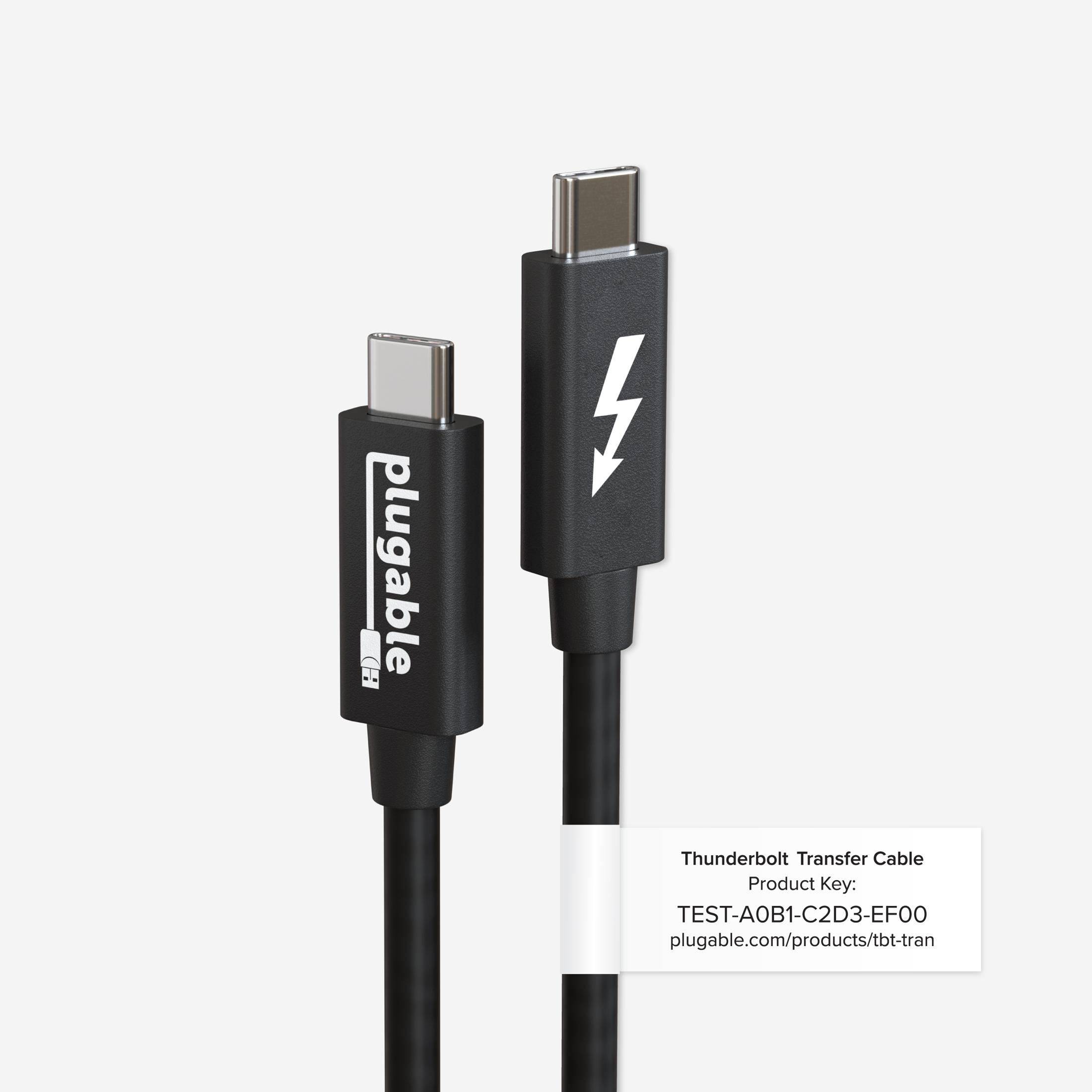Thunderbolt Transfer Cable Setup Instructions - Plugable Knowledge Base