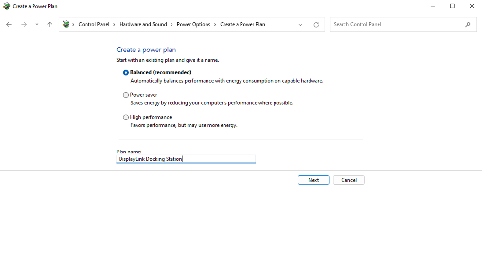 How to Create an Optimized Power Plan for DisplayLink Docking Stations ...