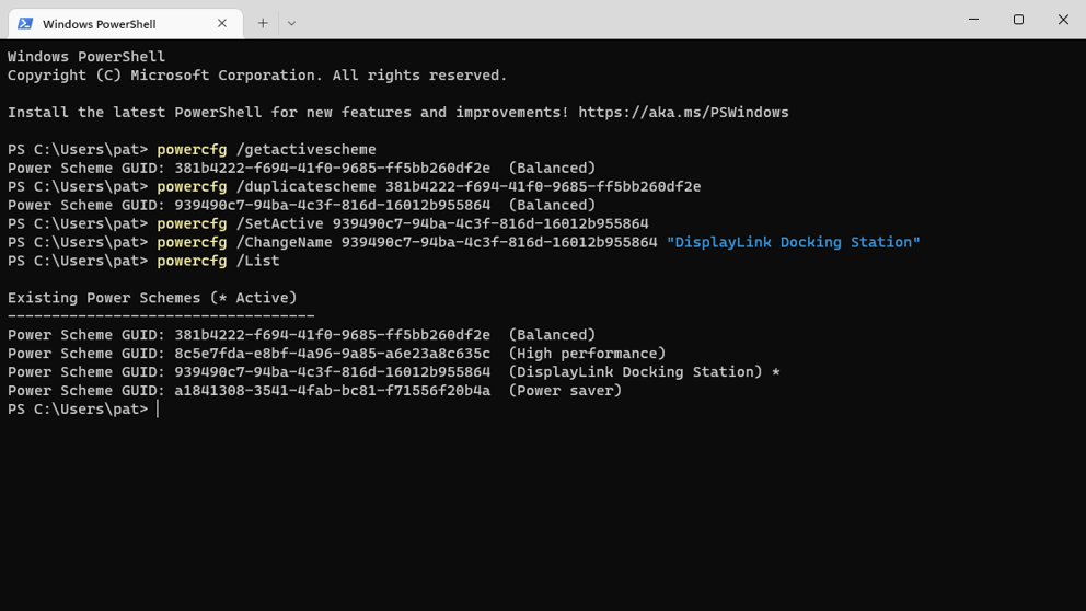 How to Create an Optimized Power Plan for DisplayLink Docking Stations ...