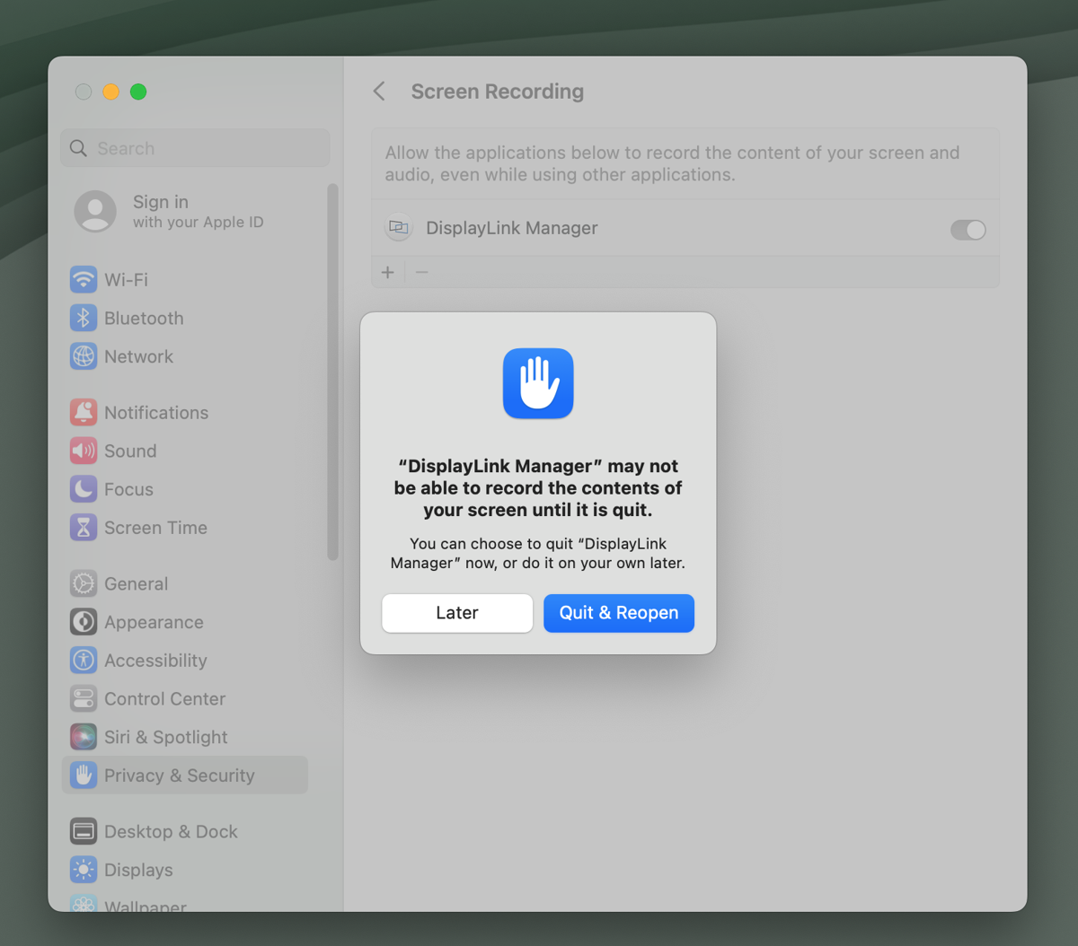 DisplayLink Manager App Installation Instructions for macOS 13 Ventura, macOS 14 Sonoma, & macOS ...