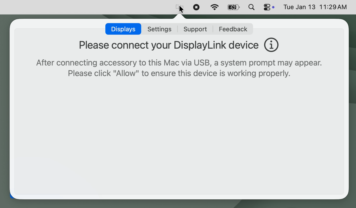 DisplayLink Manager App Installation Instructions for macOS 26 Tahoe ...