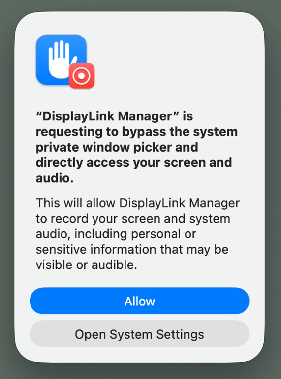 DisplayLink Manager App Installation Instructions for macOS 26 Tahoe ...