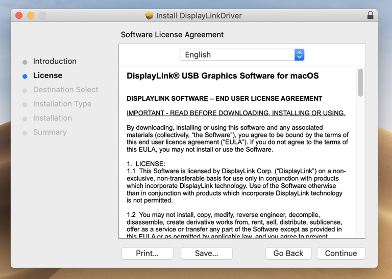 Legacy macOS DisplayLink Driver Installation Instructions for macOS 10. ...