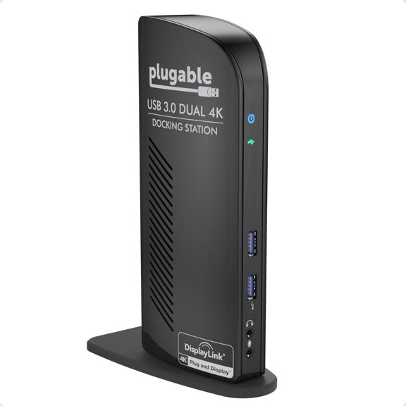 Plugable UD-6950H USB 3.0 Dual 4K Display Horizontal Docking Station w ...