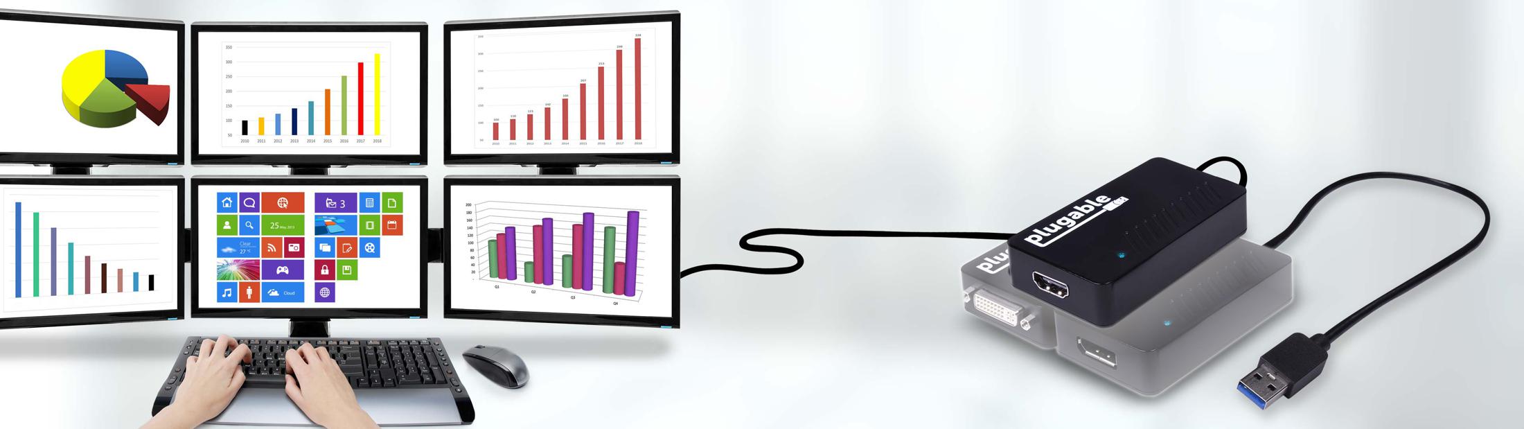 Plugable USB 3.0 4K HDMI Adapter for Multiple Monitors – Plugable ...