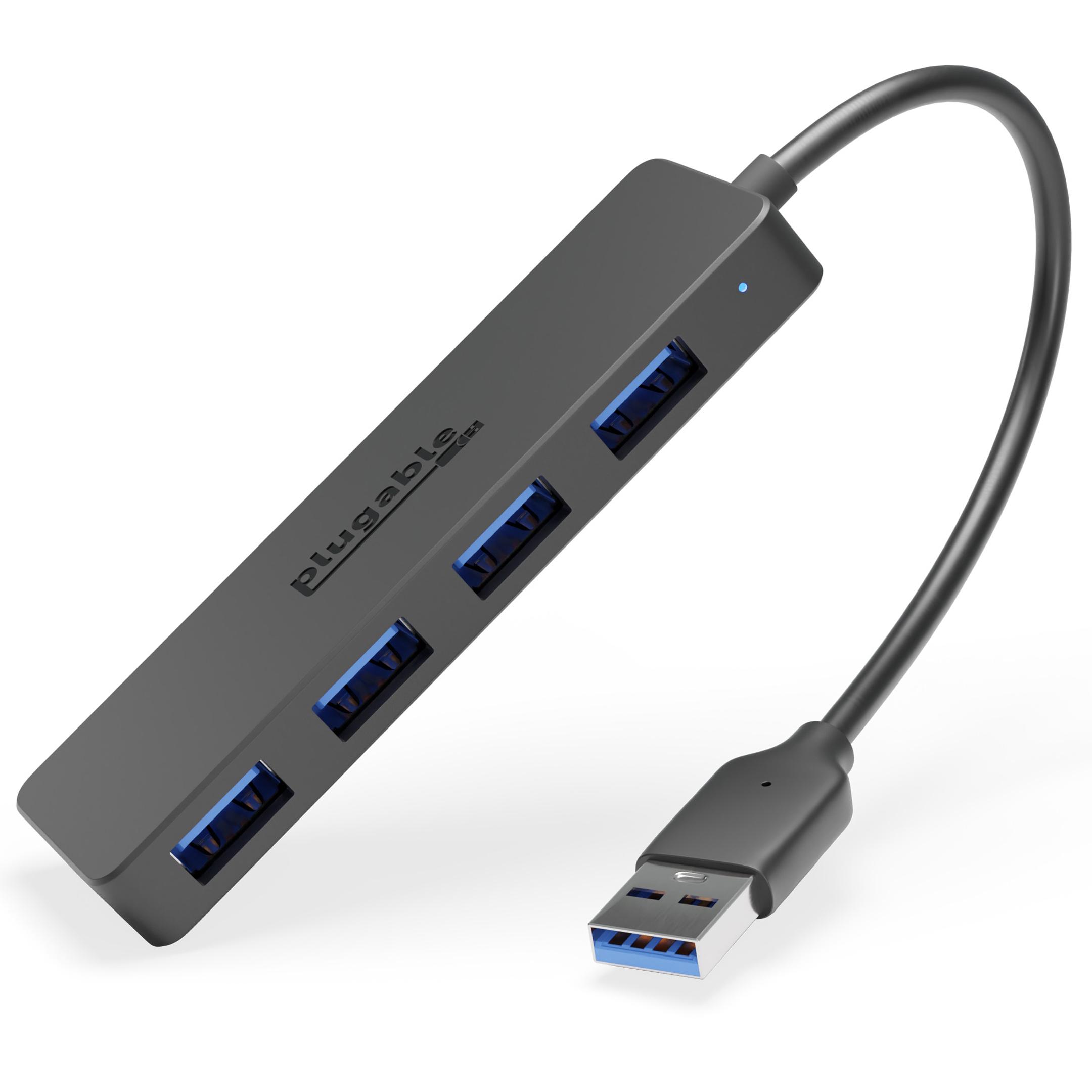 Plugable 4 Port USB Hub 3.0 Windows, Surface Pro, PC, Chromebook, Linux ...