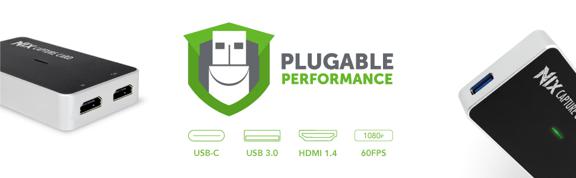 Plugable Performance NIX USB 3.0/USB-C HDMI Streaming and Capture Card ...